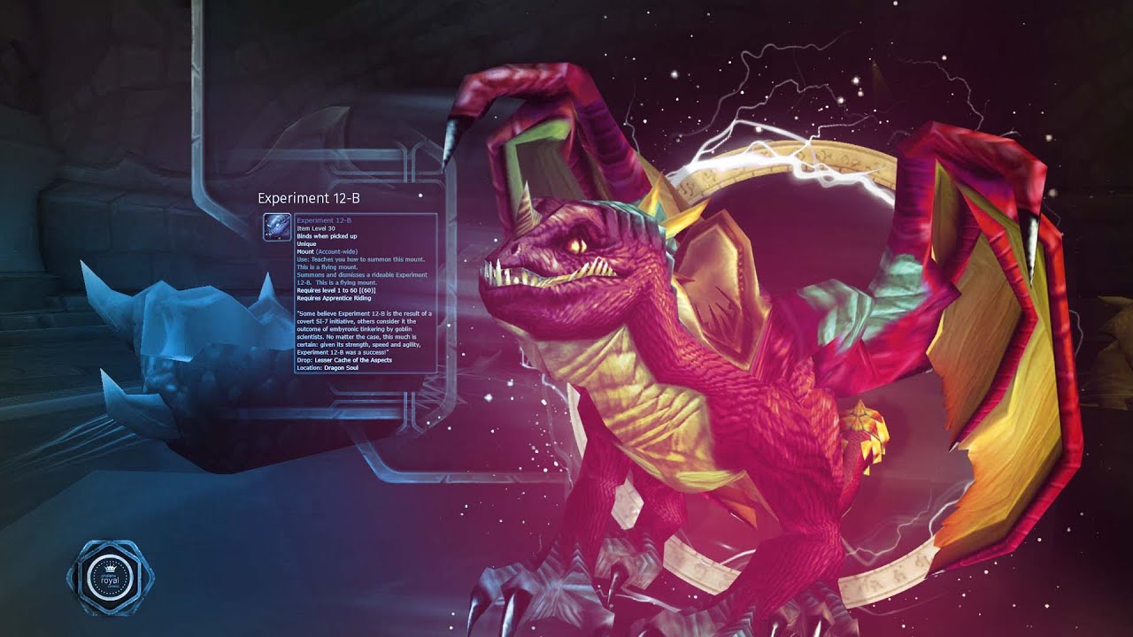 Experiment 12-B Mount from Ultraxion in the Dragon Soul Raid - YouTube