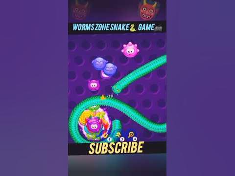 A biggest snake🐍 worms zone snake worms zone hack #snake #shorts_ # ...