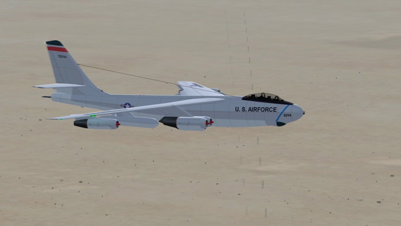 Landing the Boeing B-47 Stratojet at Edwards Air Force Base California ...