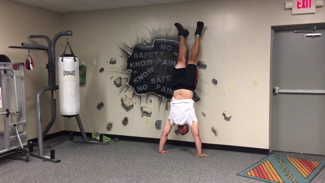Wall Assisted Handstand Push-up Hold - Gallipolis Personal Trainer ...