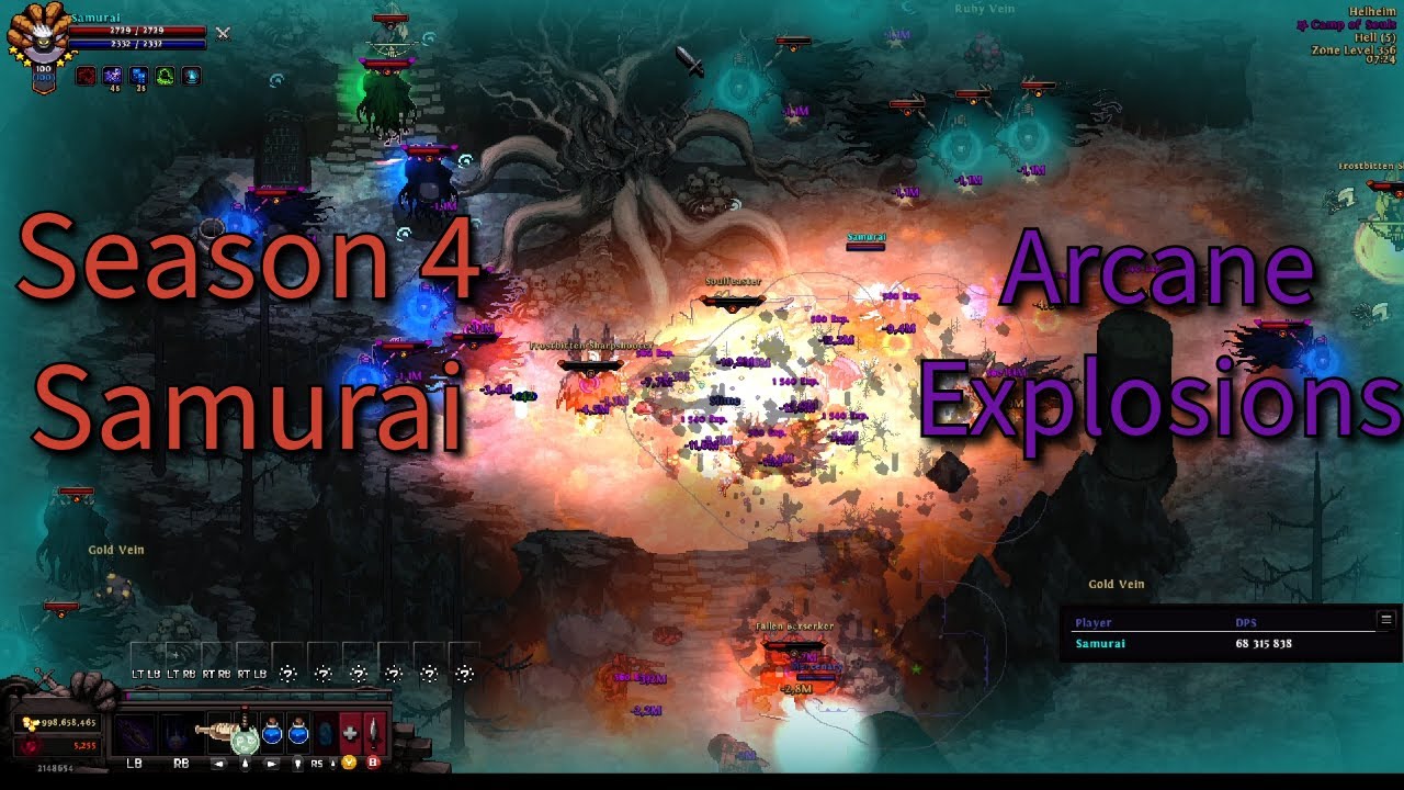 Season 4 Samurai - Hero Siege arcane demolitions expert - YouTube