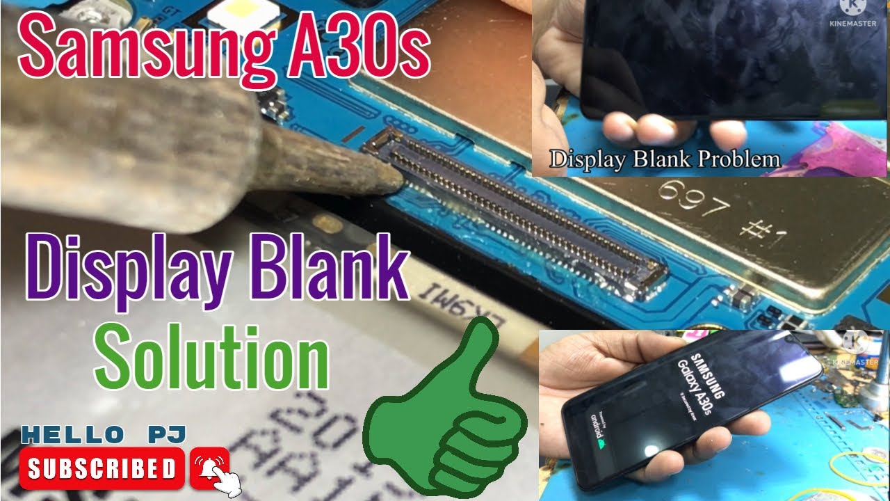 Samsung A30s (A307F) Display Blank Solution - YouTube