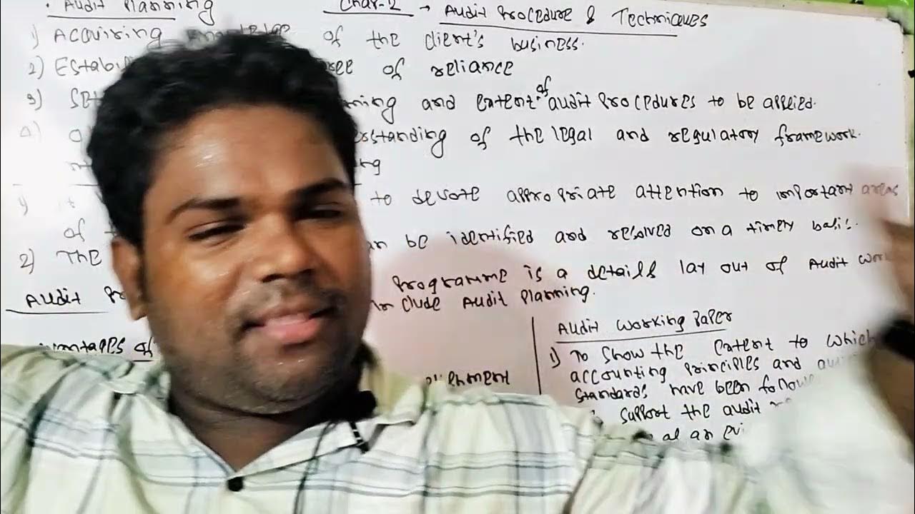 AUDIT PROCEDURE & AUDIT TECHNIQUES | B.COM SEM-5, C.U. - YouTube