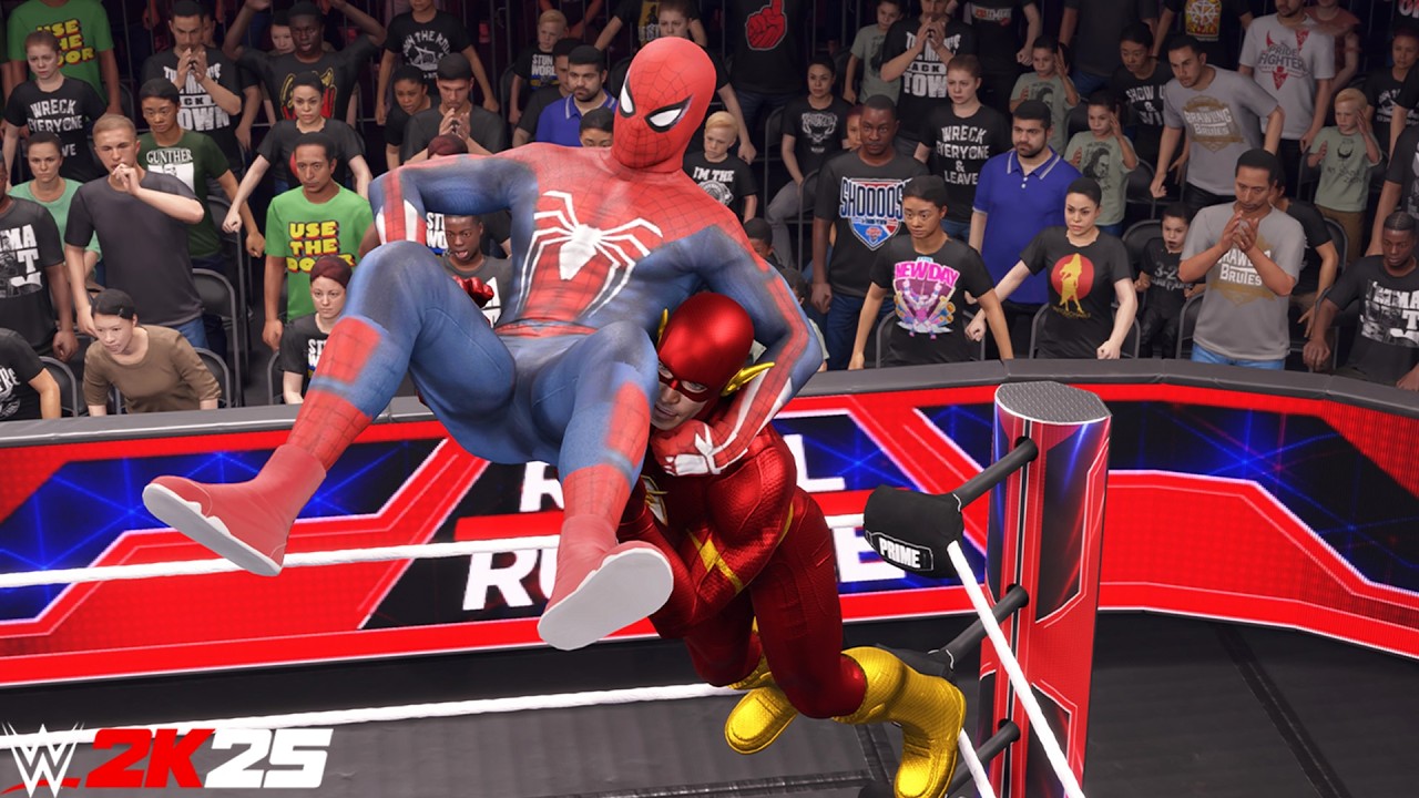 Spider-Man Vs Flash | Marvel Vs DC Match - WWE 2K25 PS5 [4K] - YouTube
