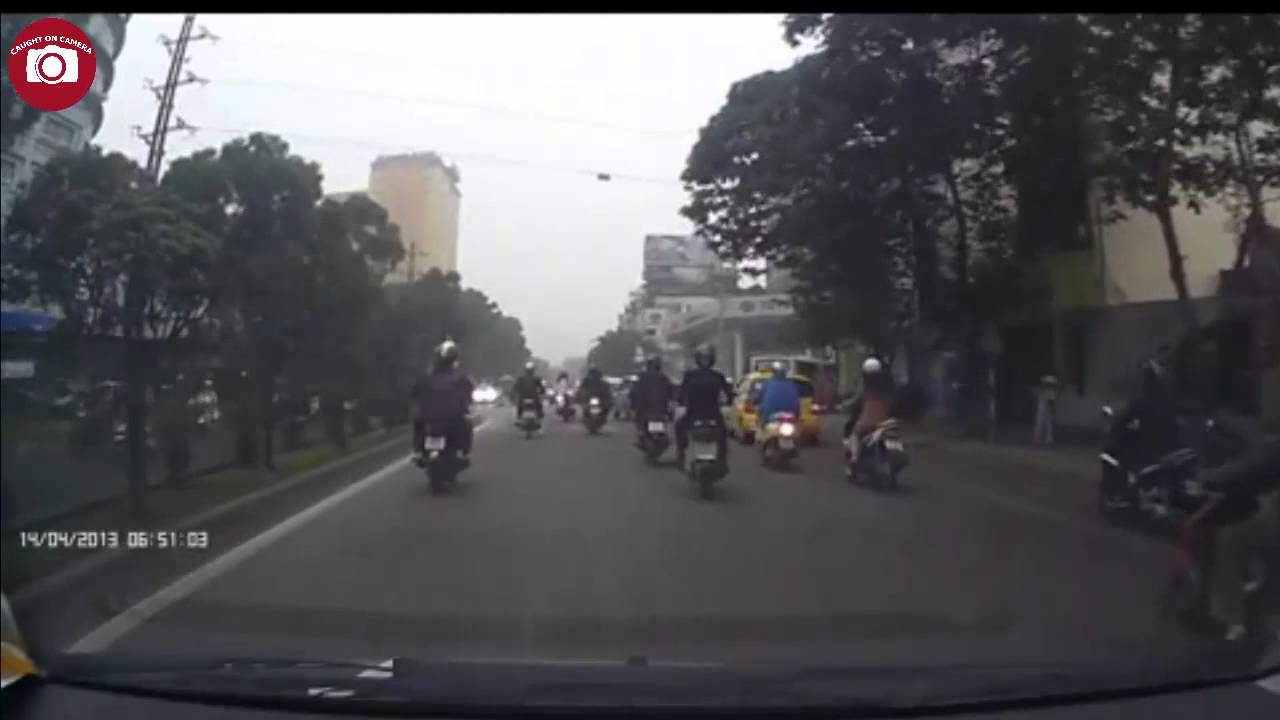 Caught On Camera - Motorcycle Fall And Fall And Fall - YouTube