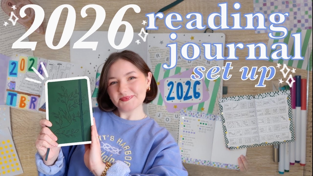 my 2026 reading journal setup: supplies + spread ideas - YouTube