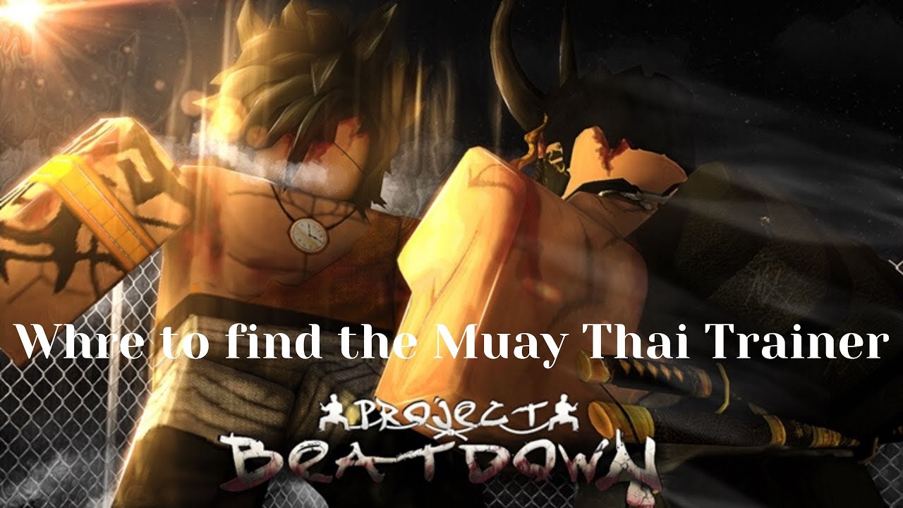 Roblox Project: Beatdown | Where to find the muay thai trainer - YouTube