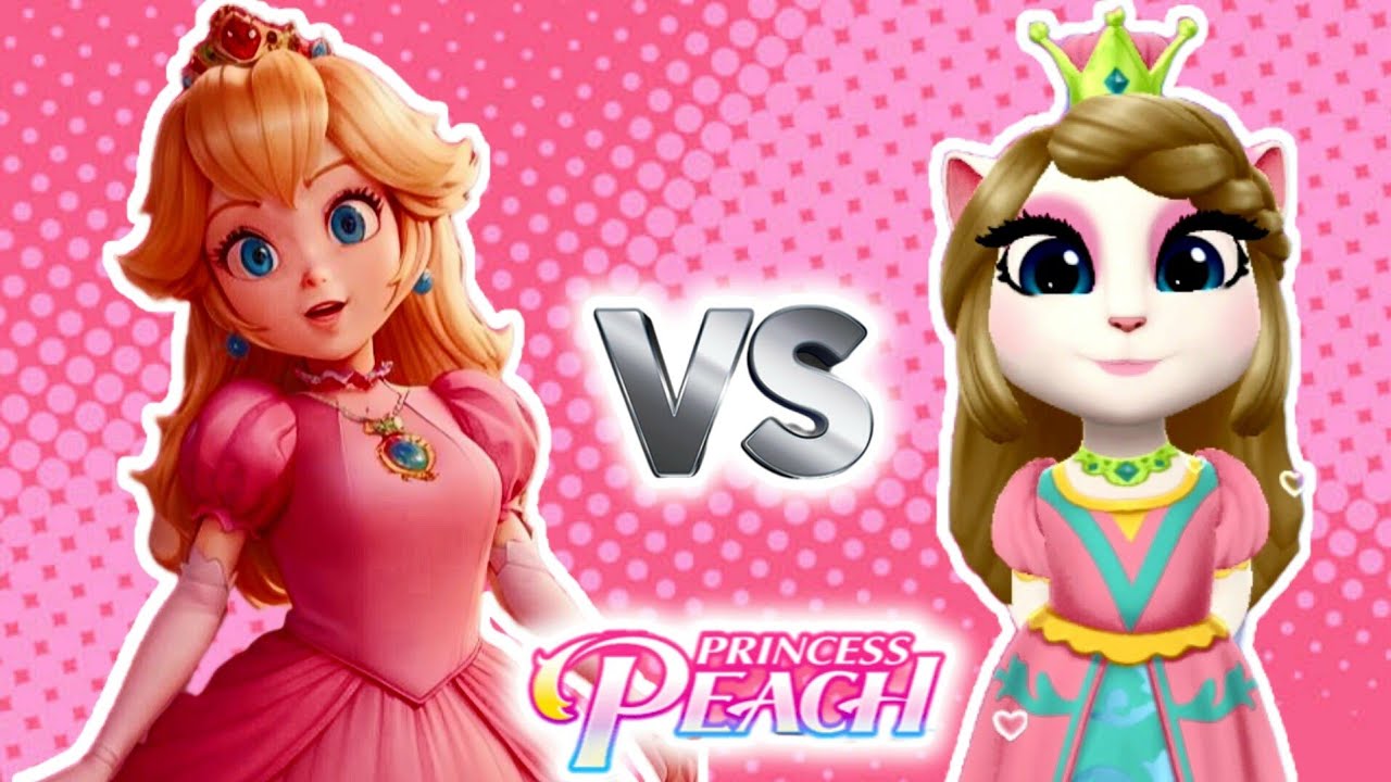 Royal Transformation: My Talking Angela Becomes Princess Peach! Magical ...