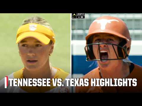 ELIMINATION GAME 🥎 Tennessee vs. Texas | Full Game Highlights | Women’s College World Series