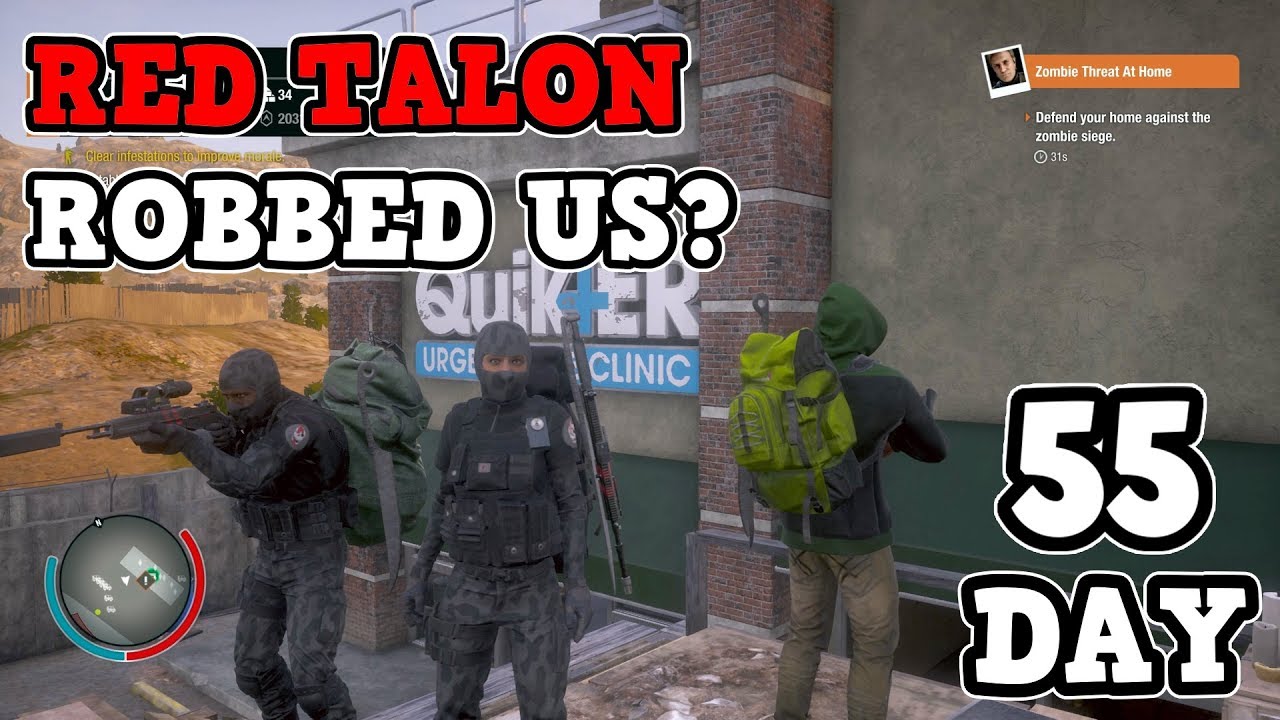 ROBBED BY RED TALON HOSTILES? TURNING HOSTILES INTO ZOMBIES!| DAY 55 ...