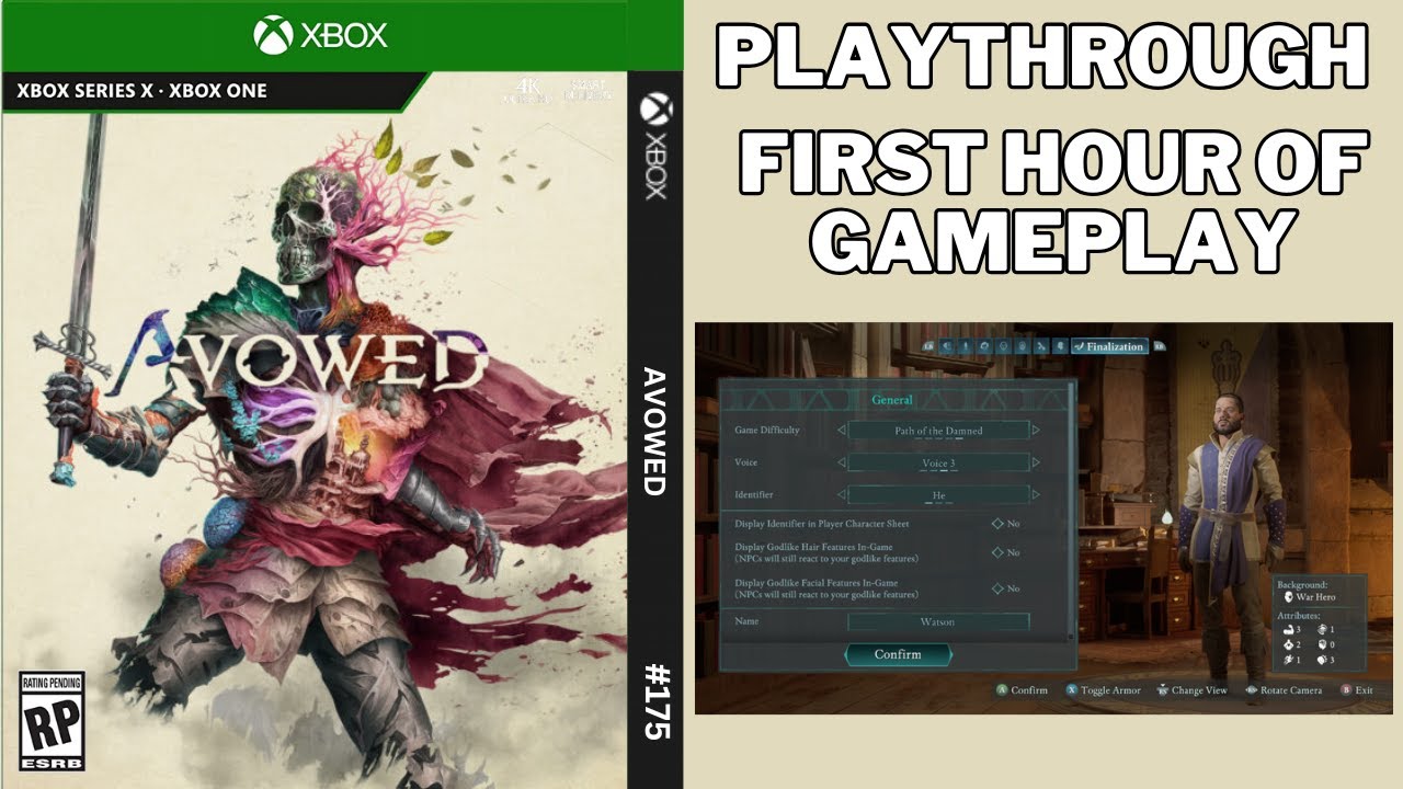 AVOWED | PLAYTHROUGH PART 1 | FIRST HOUR OF GAMEPLAY - YouTube