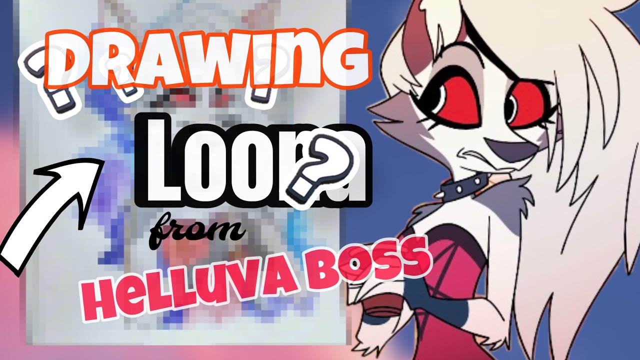 ♥️ DRAWING LOONA FROM HELLUVA BOSS 😈 watercolour speedpaint - YouTube