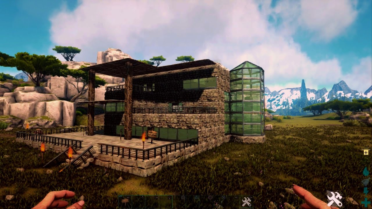 How to build a COOL house in ARK: Survival Evolved - YouTube