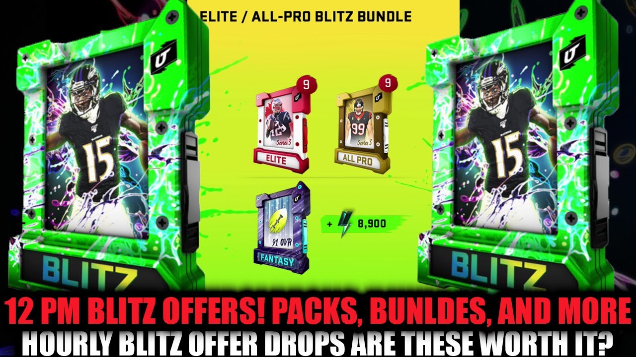 12 PM BLITZ OFFERS, PACKS, AND BUNDLE! ELITE/ ALL PRO BLITZ BUNDLE ...