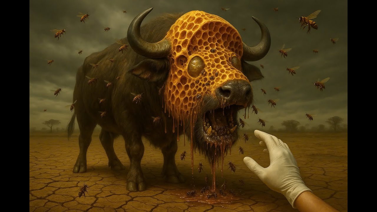 Horrifying Scene:Wild Buffalo Collapses with Parasites Bursting from ...