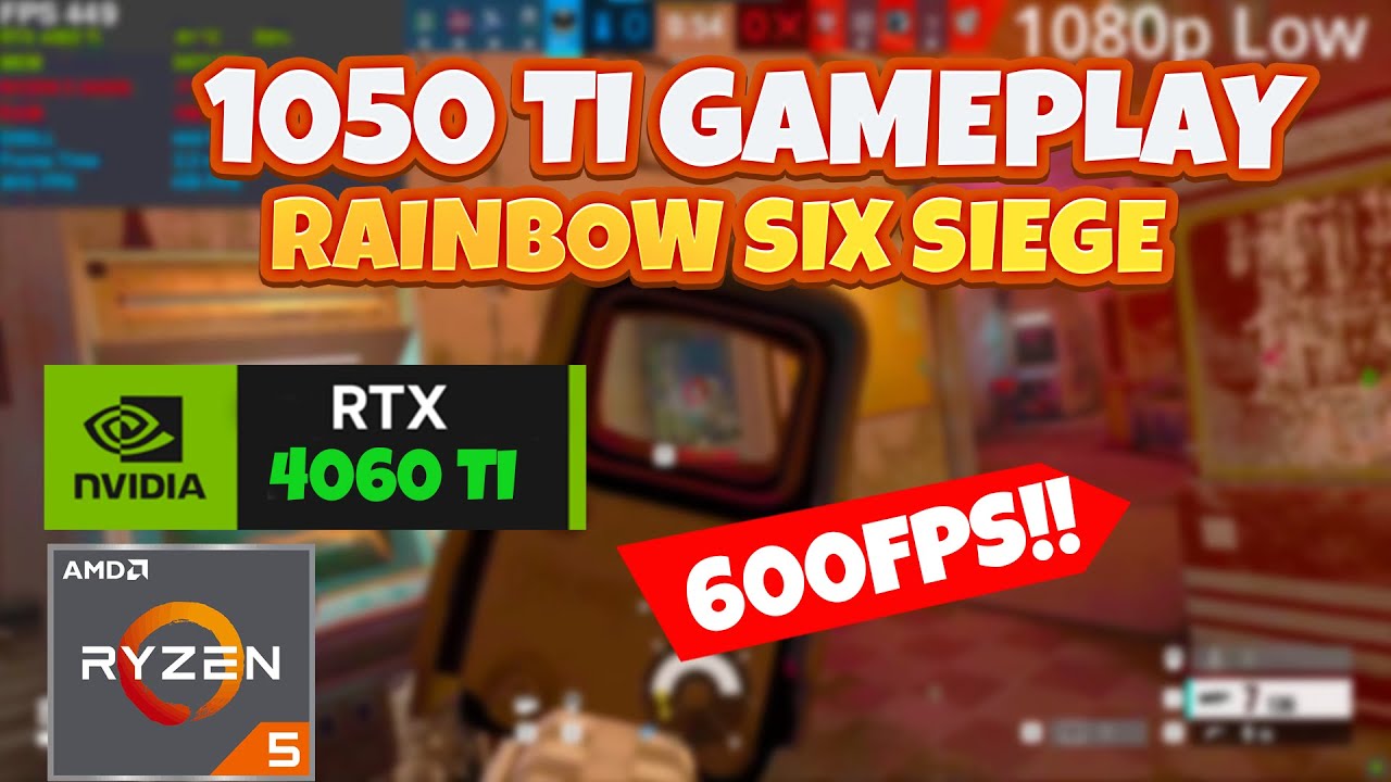 RTX 4060 Ti Rainbow six siege low graphics in 2023 july 1080p - YouTube