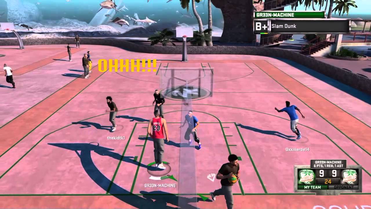 NBA 2K16 PS4 MyPARK - First Look At New Sunset Park + 4 Game Streak W ...