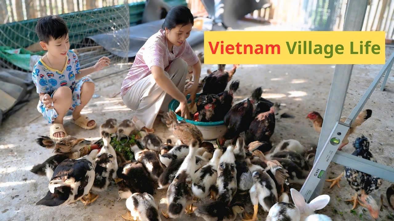 peaceful village life in vietnam 🌾 | morning farm routine & family ...
