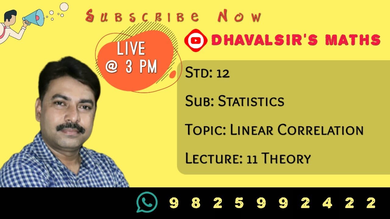 Class-12 STATISTICS-chapter-2 lecture 11 - YouTube