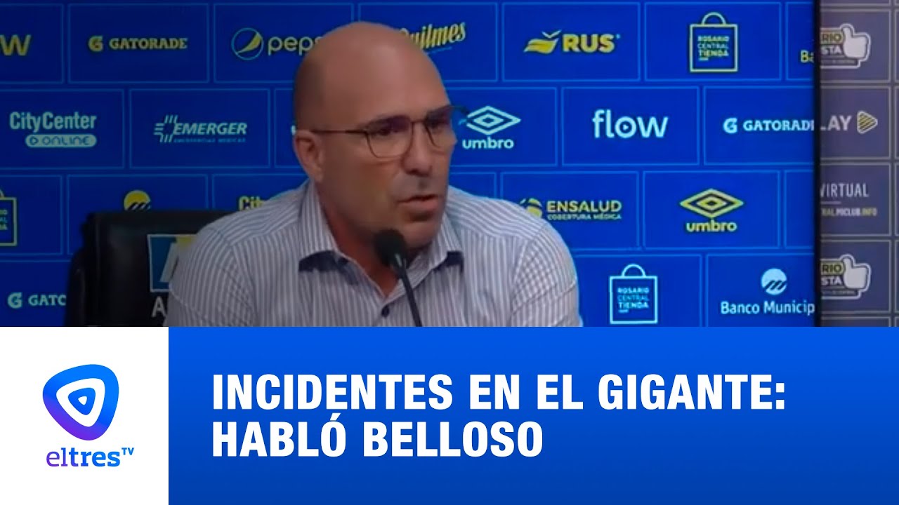 Conferencia de Gonzalo Belloso por los incidentes en el Gigante de ...