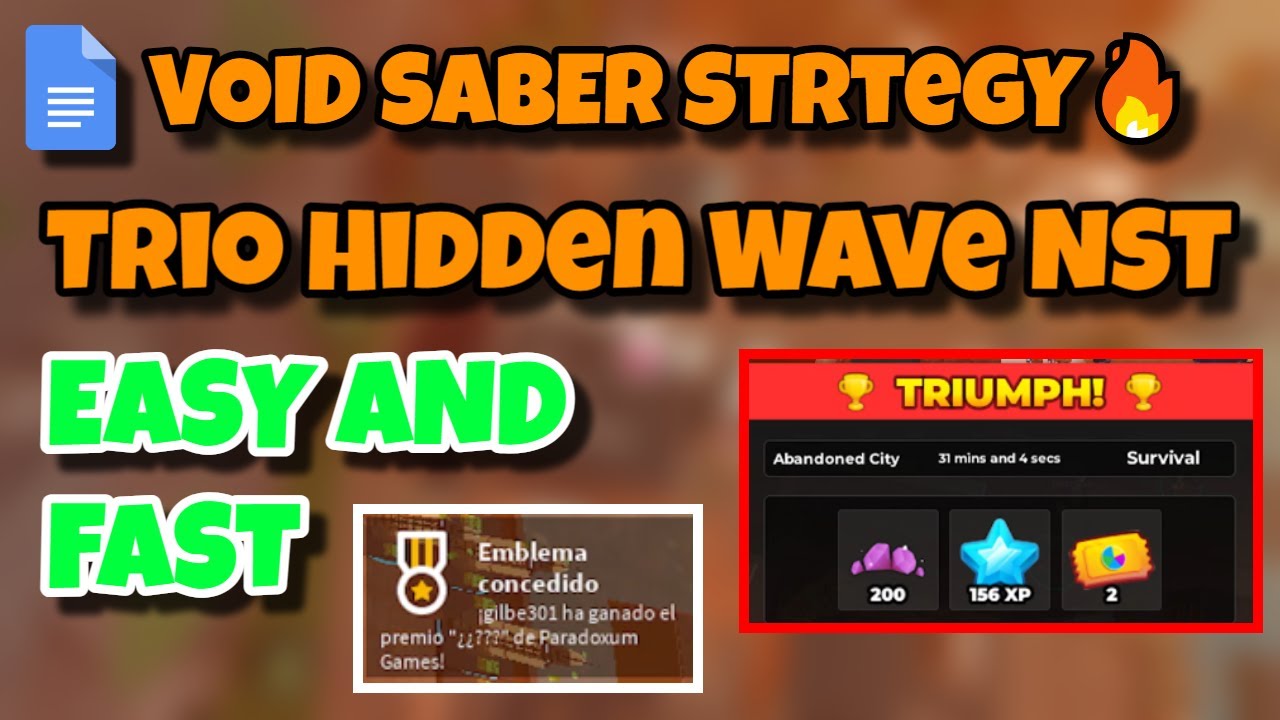 (Strat in desc)Trio Hidden Wave NST on Abandoned City ROBLOX Tower ...