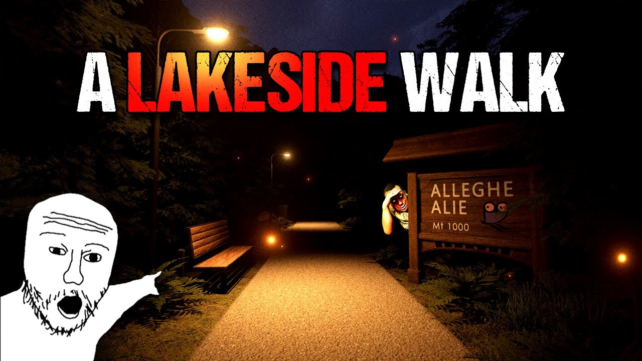 A LAKESIDE WALK | Horror game FULL game play! - YouTube