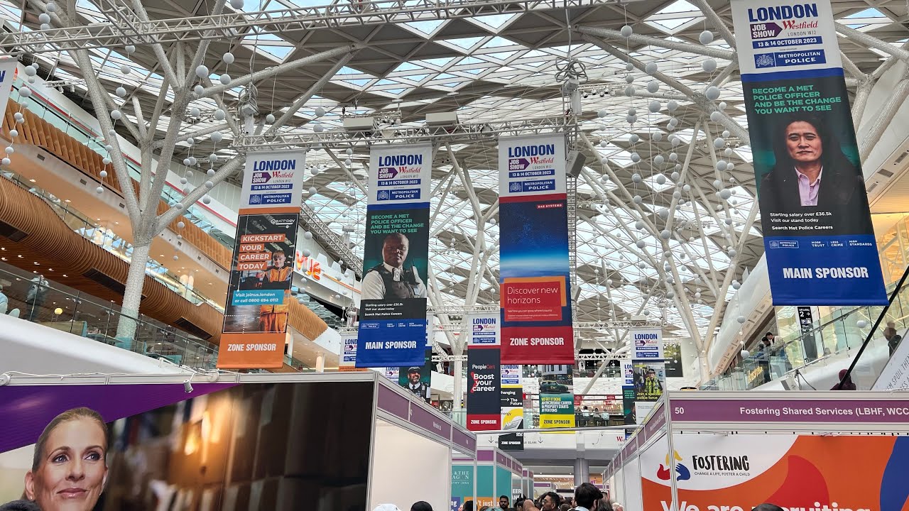 London job show Westfield White city 13-14 oct video . Best job fair in ...