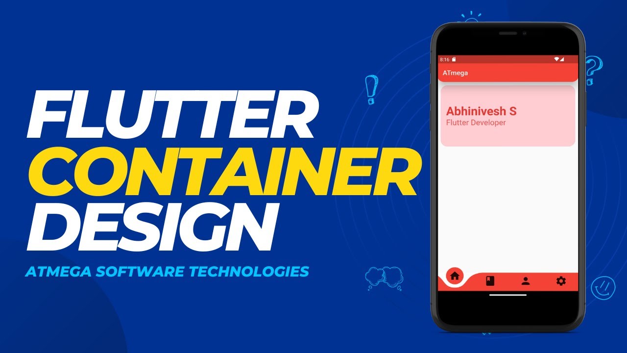 Dashboard Container ui Tutorial Flutter | ATmega Software Technologies ...