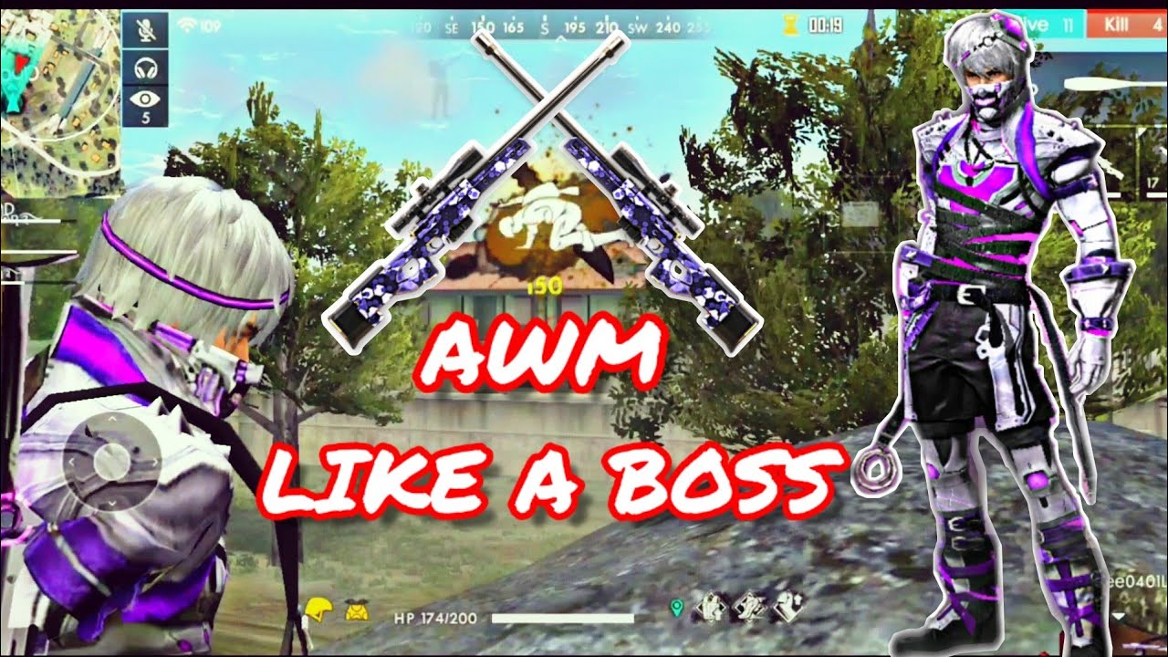 FREE FIRE BEST AWM MOBILE PLAYER // AWM KING OF FREE FIRE//AWM ...