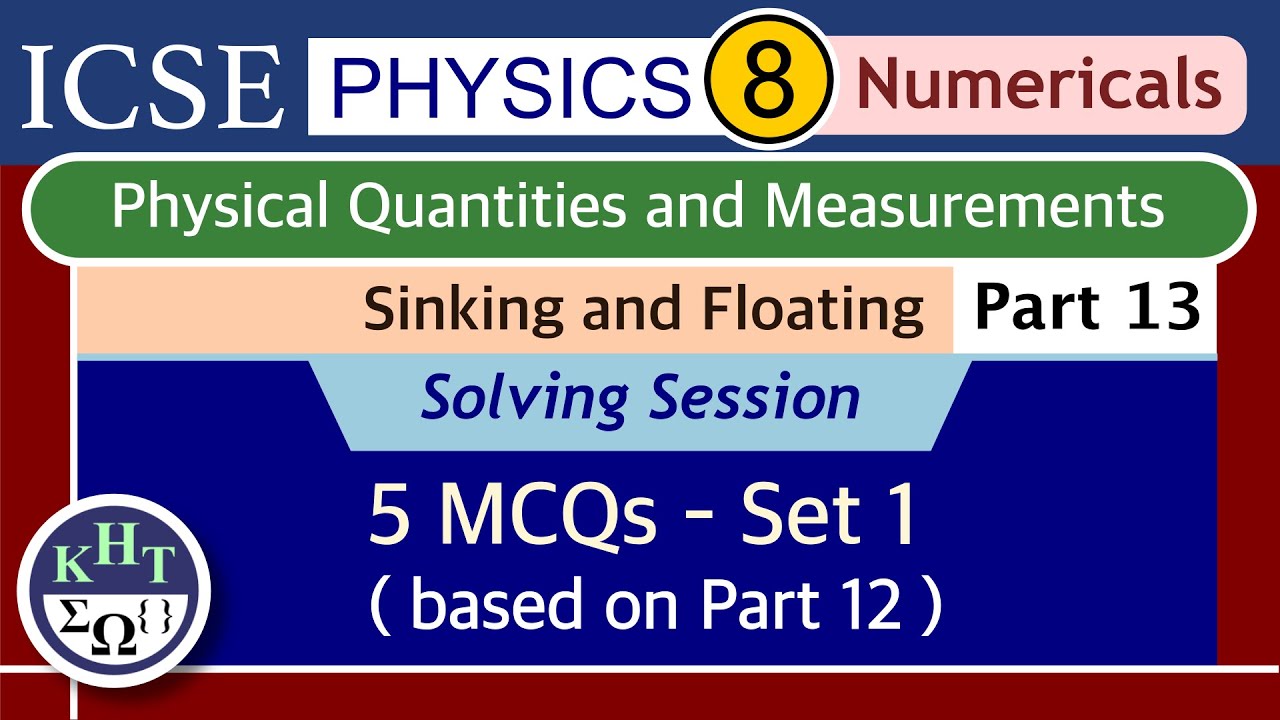 ICSE Physics Class 8 Numerical | Physical Quantities & Measurements ...