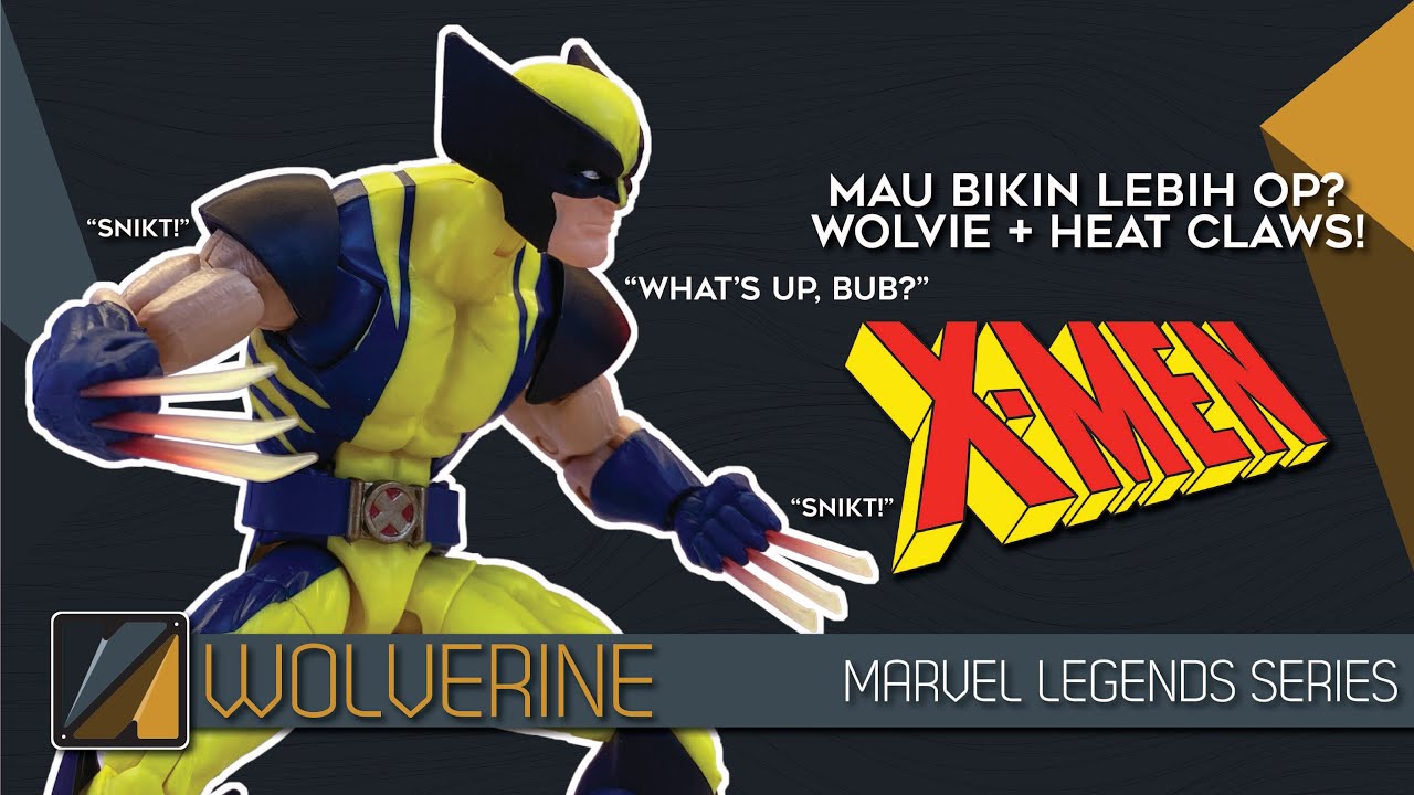 MARVEL LEGENDS SERIES - WOLVERINE HEAT CLAWS, BIKIN WOLVIE MAKIN OP ...