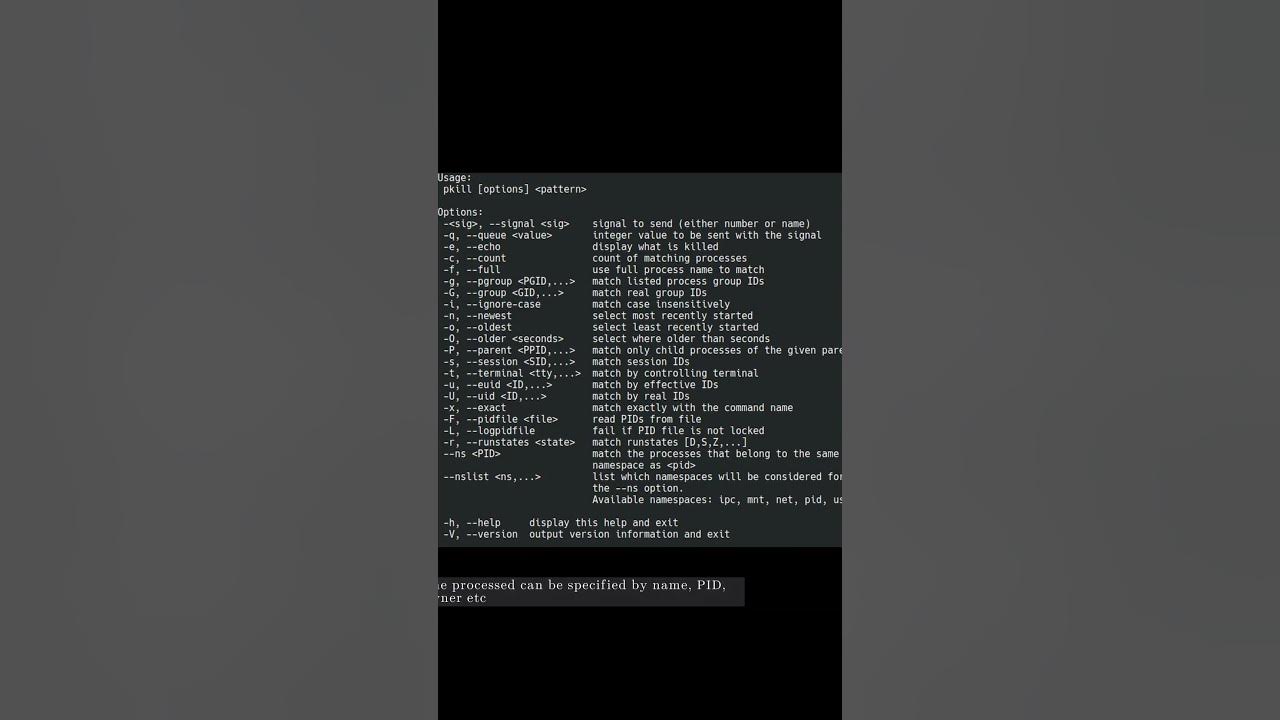 🐧 Linux CLI 21e 🐧 pkill command 🐧 #linux #shell #cli #konsole #ubuntu #fedora #opensuse - YouTube