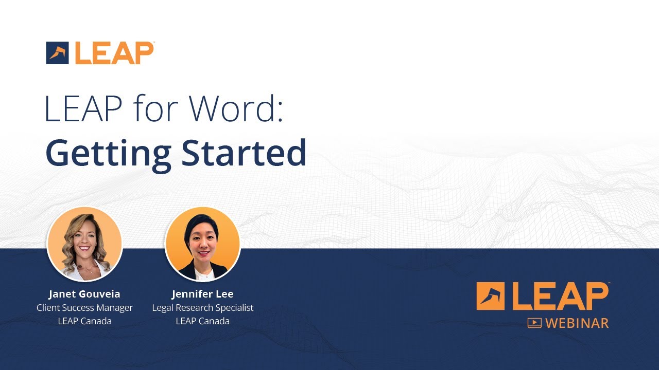 LEAP Webinar: Getting Started with LEAP for Word Add-in - YouTube