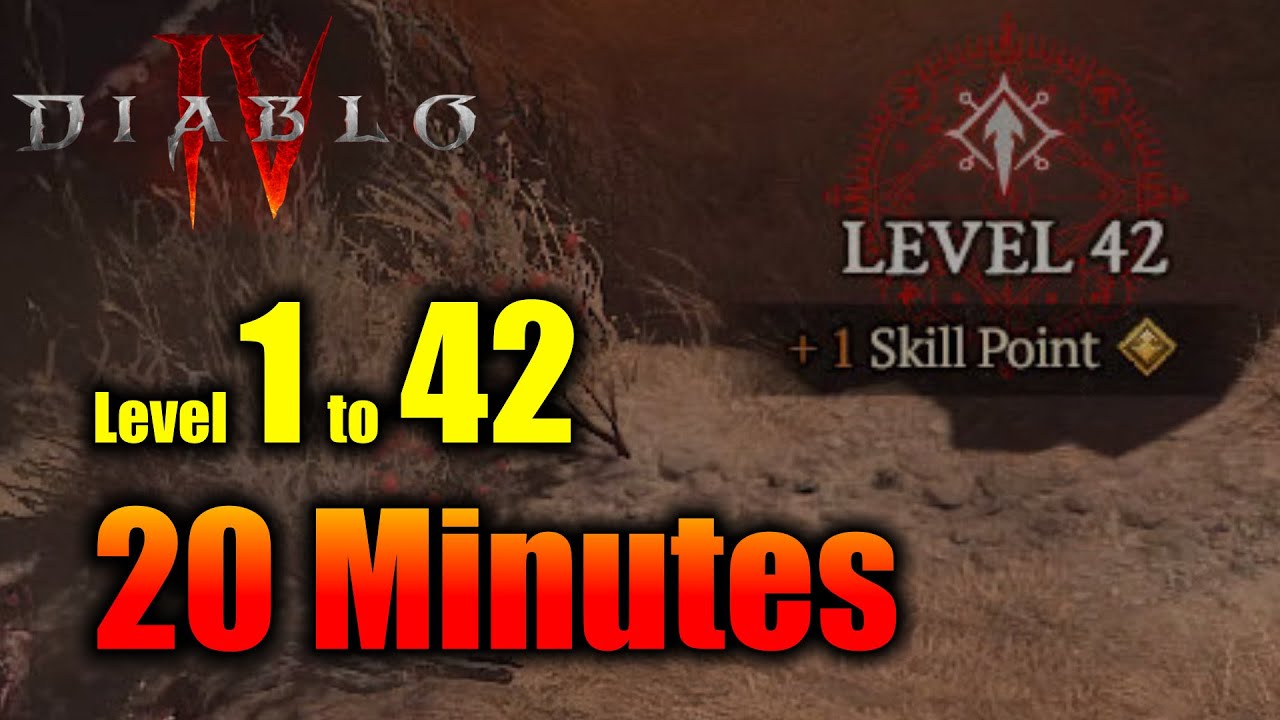How to Speed Level 1 to 42 in 20 minutes - Diablo 4 - YouTube