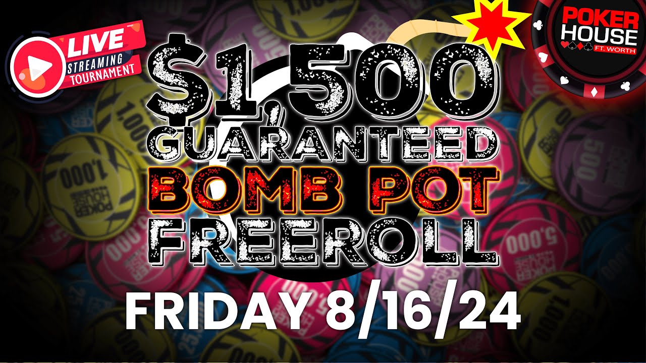 $1500 GTD BOMB-POT FREEROLL | PHFW LIVE - YouTube