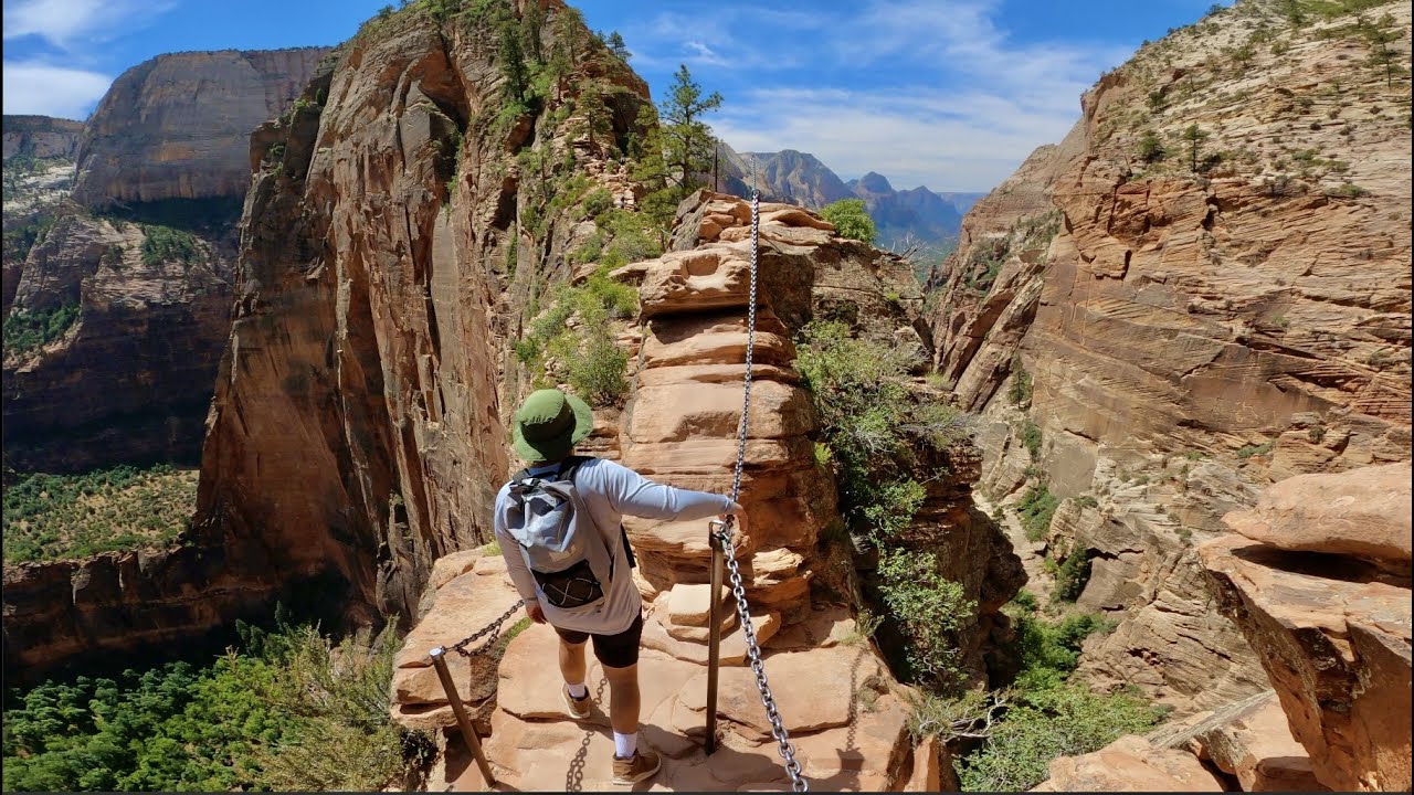 Hiking Angels Landing | RAW GoPro POV Footage|4K|Utah| Zion National ...