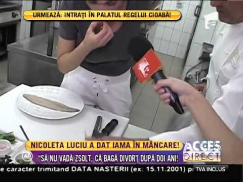 Nicoleta Luciu a dat iama în mâncare!