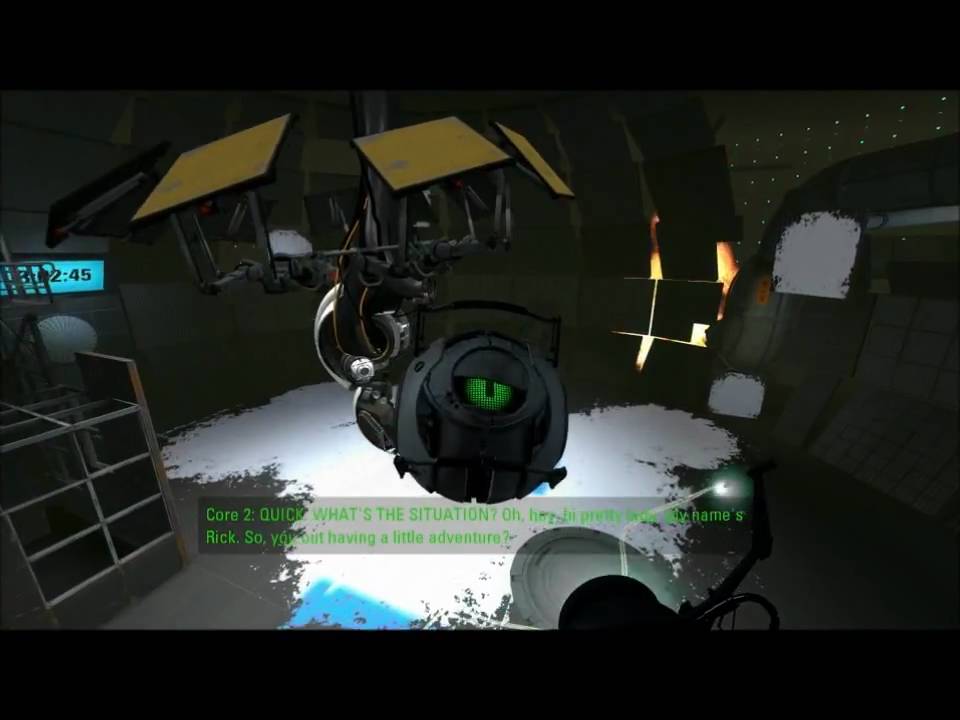 Portal 2 Easter Egg: Adventure Sphere's Cool Line - YouTube