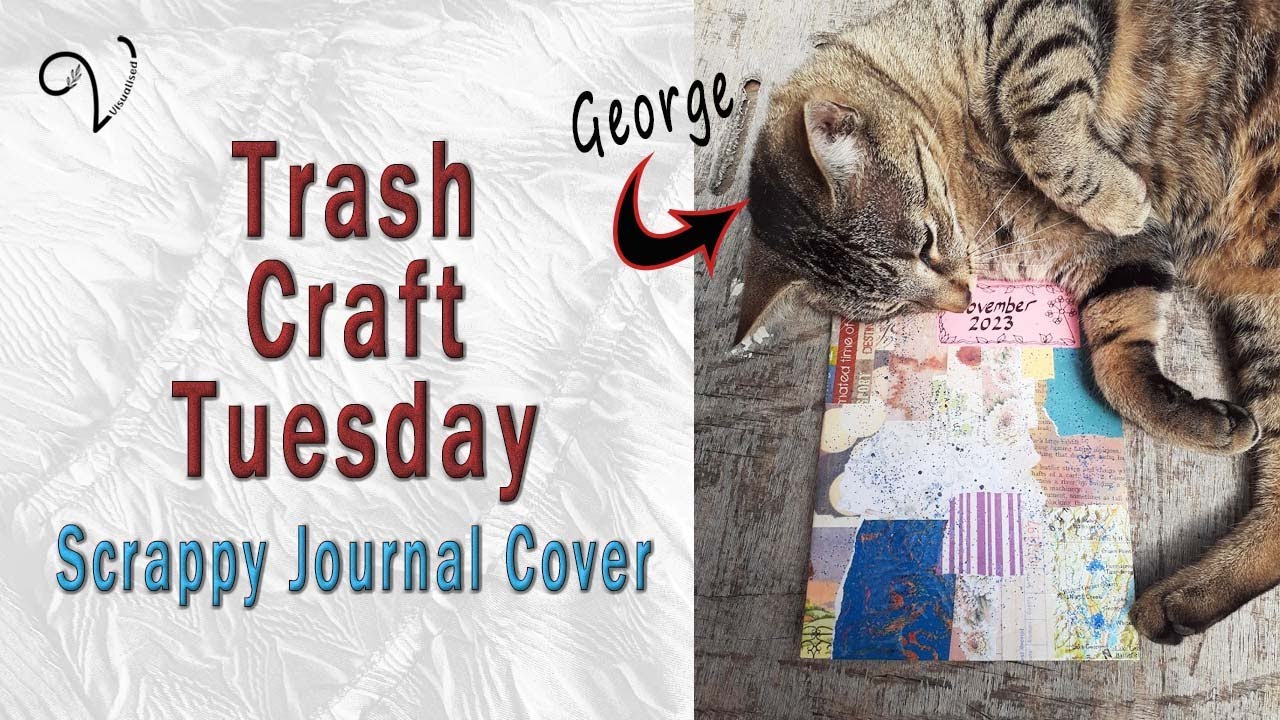 Trash Craft Tuesday : making a journal from scraps - YouTube