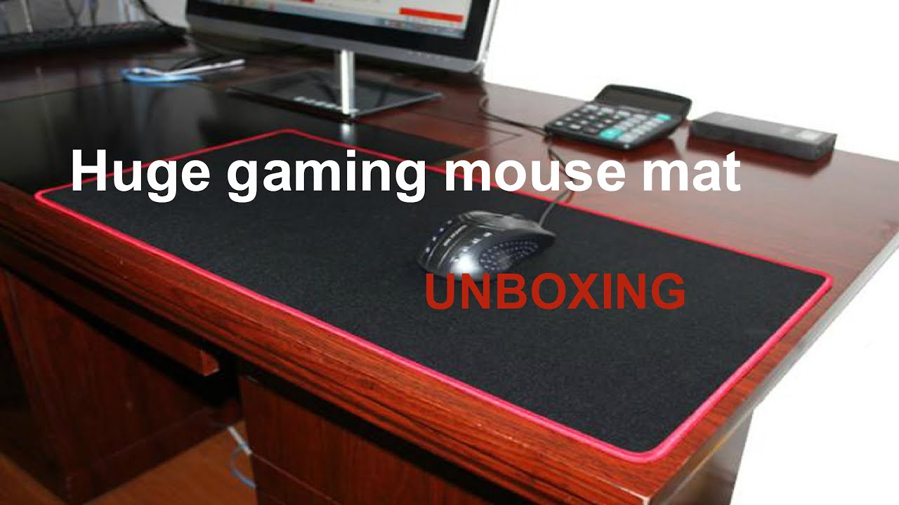Huge gaming mouse mat unboxing - YouTube