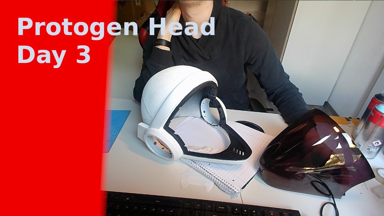 🔴Protogen head ^^ (DIY-Day 3) - YouTube