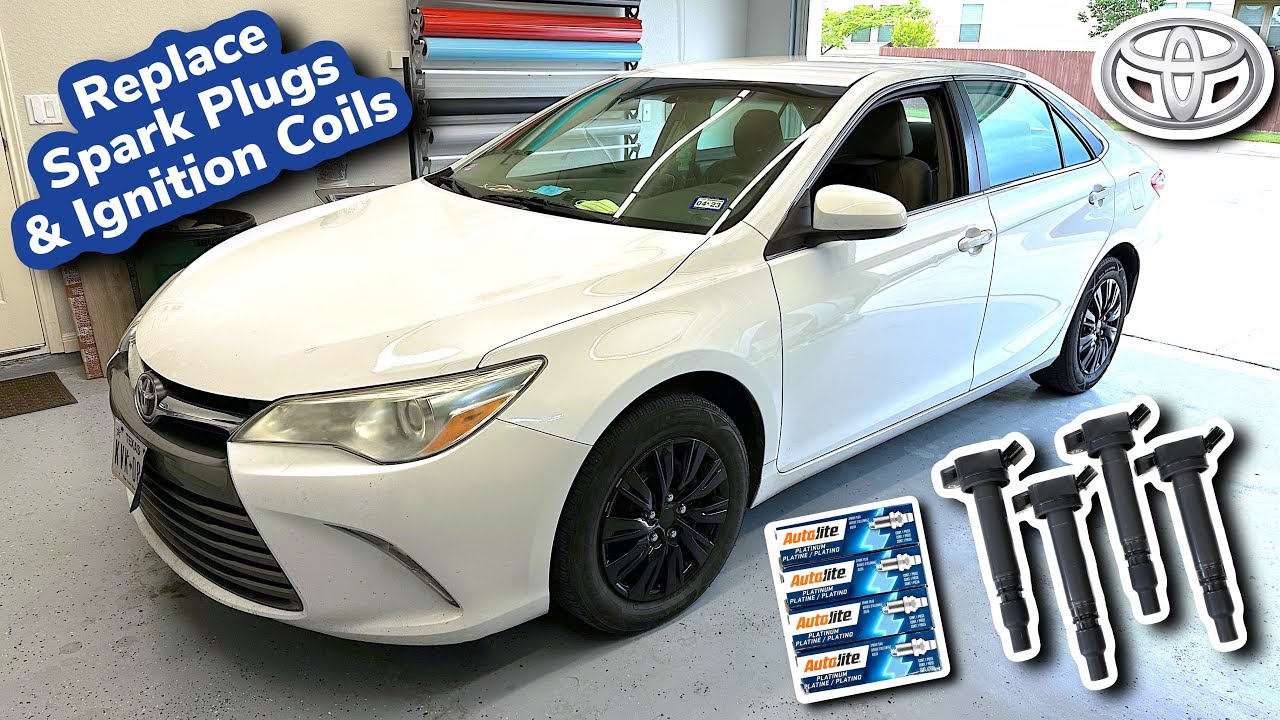 How To Replace Toyota Camry Spark Plugs & Ignition Coils (2010-2017) - YouTube