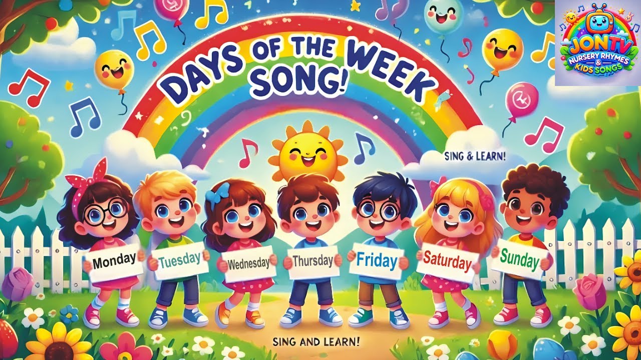 Days of the Week Song for Kids | Fun & Educational Nursery Rhyme ...