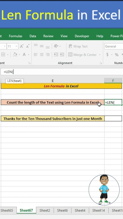 Excel Job Interview Questions Len Formula In Excel Excel Microsoftexcel Exceltips