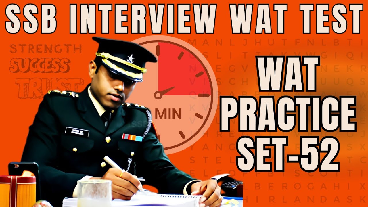 SSB preparation 2024 | WAT Practice set | #ssb #ssbinterview #indianarmyofficers - YouTube