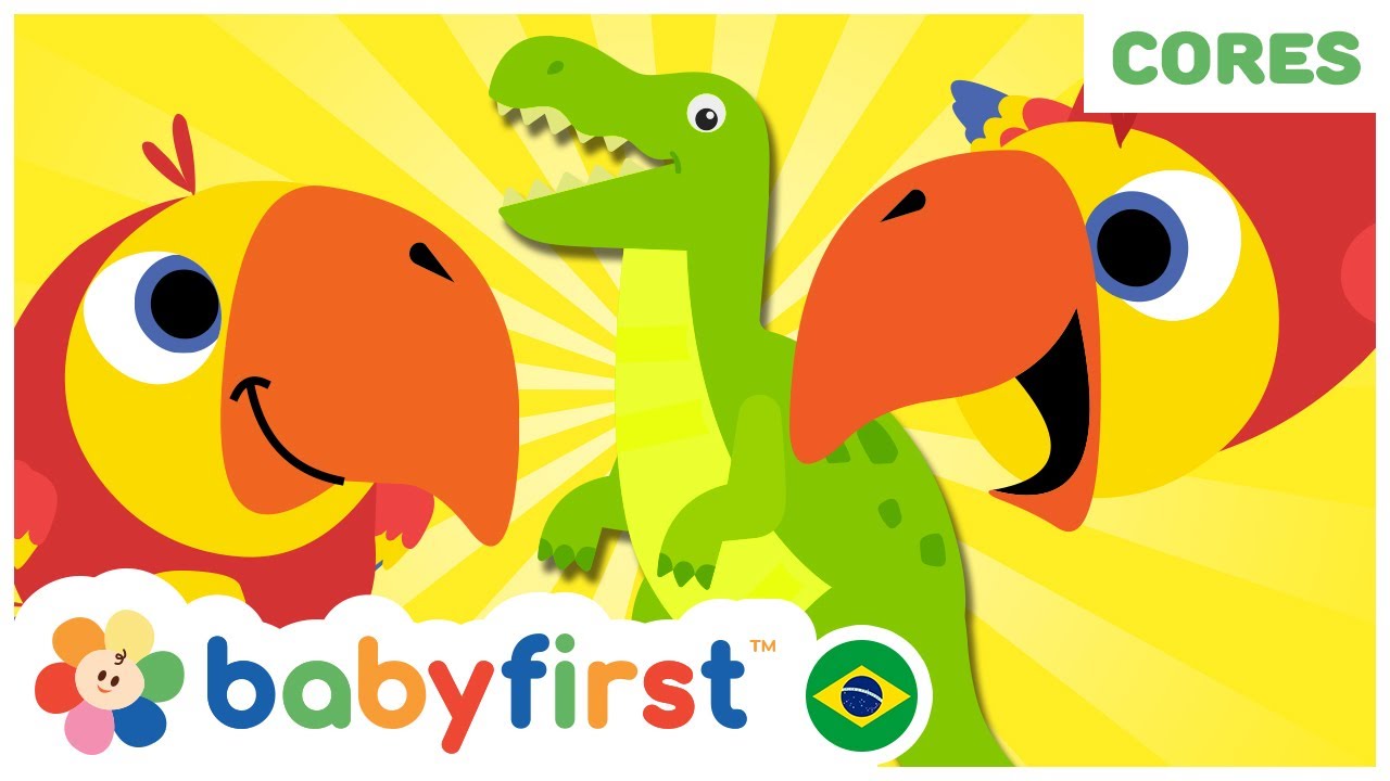 Desenho infantil em português | aprender cores com dinossauro para ...