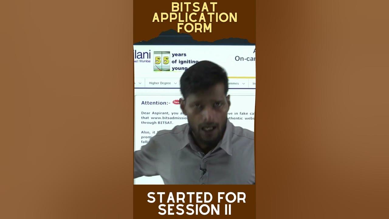 BITSAT 2023 || Session 2 Application Form || How To Fill Form? #bitsat2023 - YouTube