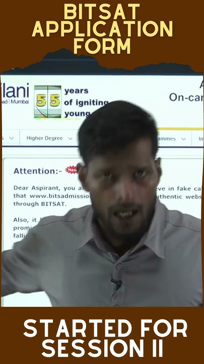 BITSAT 2023 || Session 2 Application Form || How To Fill Form? #bitsat2023 - YouTube