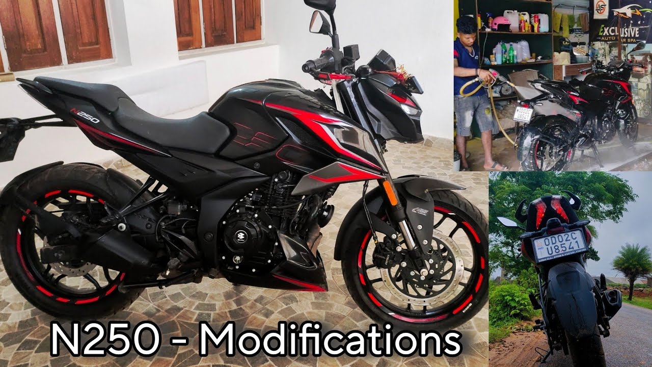 N250 Modification and stickering Vlog - Motovlog - YouTube