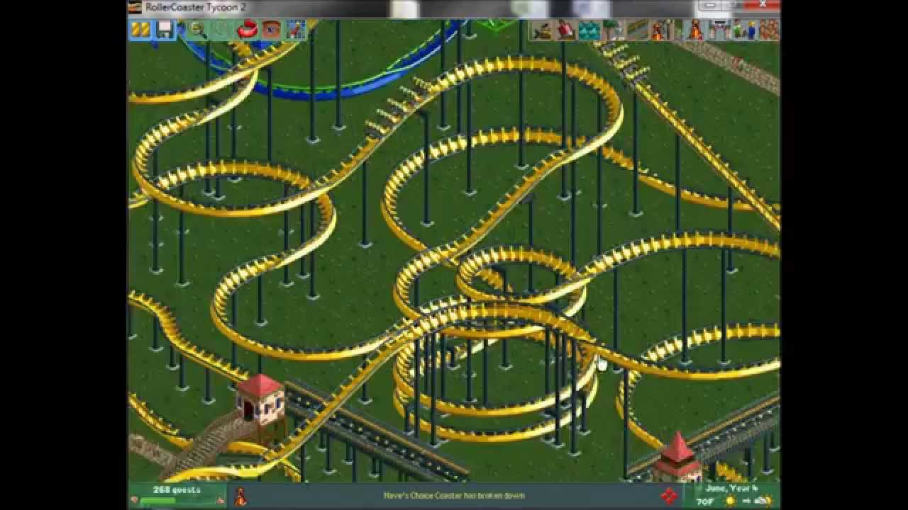 RCT2 Six Flags Nave ep.4 Yellow Jacket - YouTube